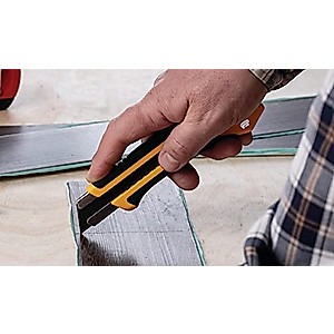 OLFA 25mm Extra Heavy-Duty Utility Knife (XH-1) - Multi-Purpose Custom Cutting Depth Utility Knife w/ Reinforced Fiberglass Handle & Snap-Off Blade, Replacement Blades: Any OLFA 25mm Blade