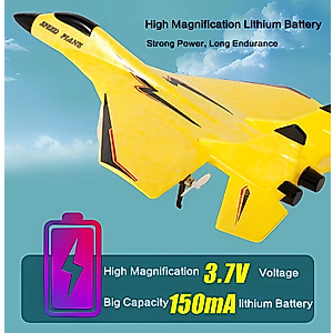 2023 New Remote Control Wireless Airplane Toy With Lights, USB Rechargeable SU-35 RC Remote Control Plane Glider, Outdoor Drop-Resistant Foam RC Air Planes Fighter Jet For Adults Aircraft Enthusiasts