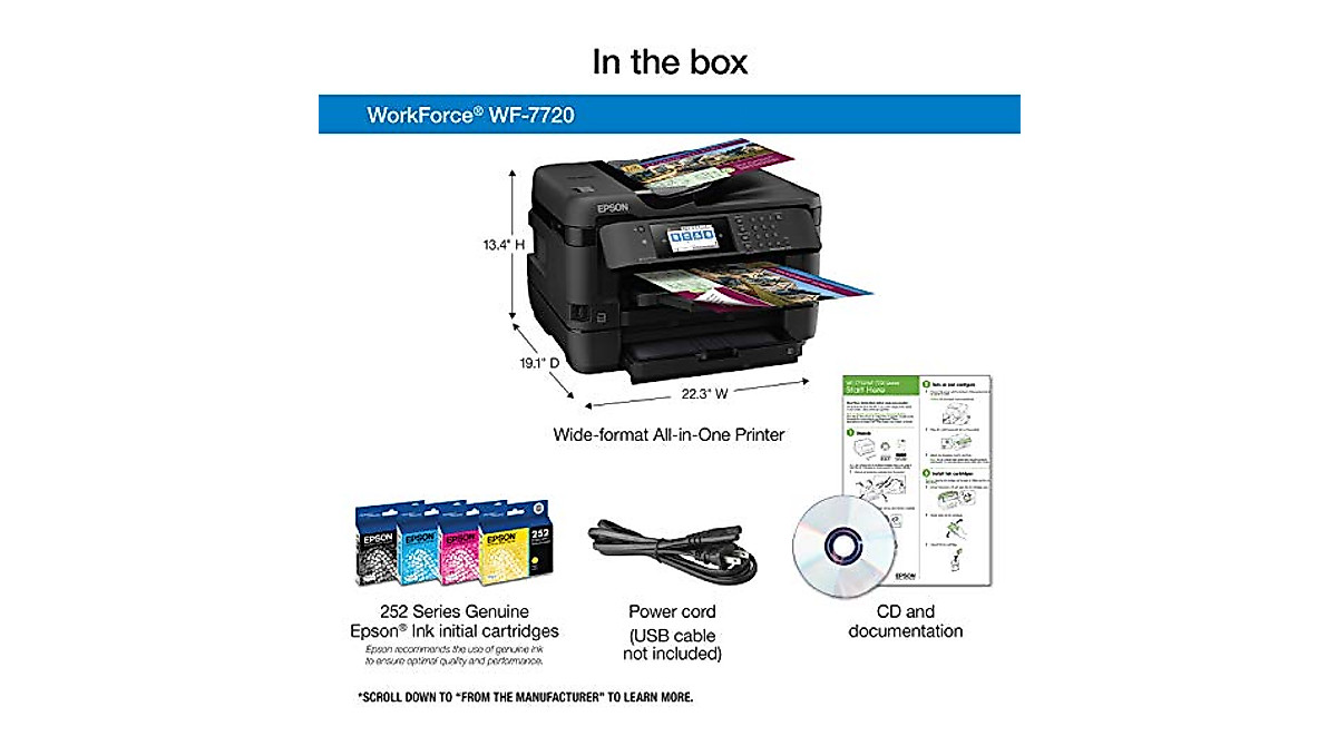 Epson WorkForce WF-7720: Versatile Wide-format Printer