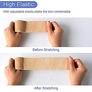 Gondiane 9 Pack 2" x 5 Yards Self Adhesive Bandage Wrap Self Stick Wrap for Ankle, Wrist, Finger, Sports, Breathable Cohesive Vet Tape for Pets (Multi Colors)