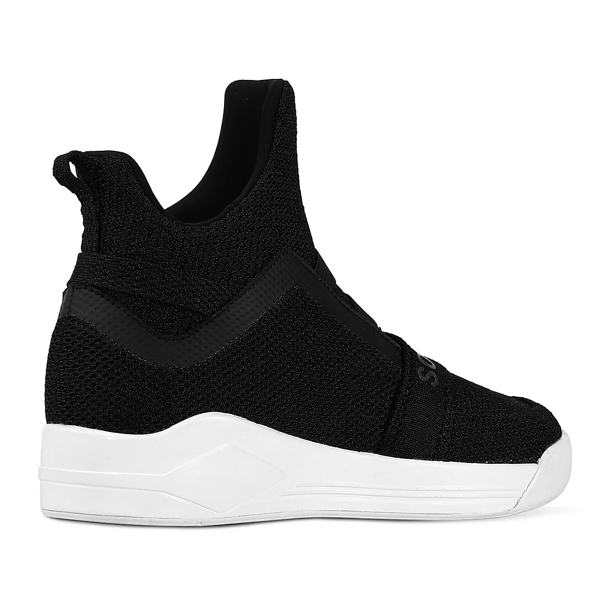 Mens Black High Top Sneakers Fashion Breathable Walking Shoes Stylish Basketball Shoes for Men Size 8