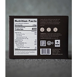 Regalis Microwavable Black Truffle Popcorn, Non-GMO Kernels, Real Black European Truffle, 3 Bags