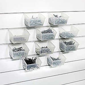 Proslat 3210 Probin Storage Bin Designed for PVC Slatwall, Small, 10-Pack