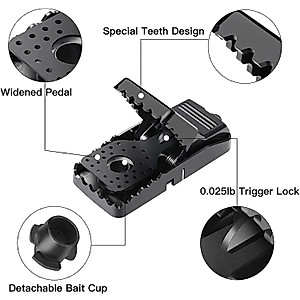 Dvcindy Mouse Traps Indoor for Home Small Mouse Trap for House Mice Snap Trap Effective Sanitary Quick Mouse Catcher - 12 Pack