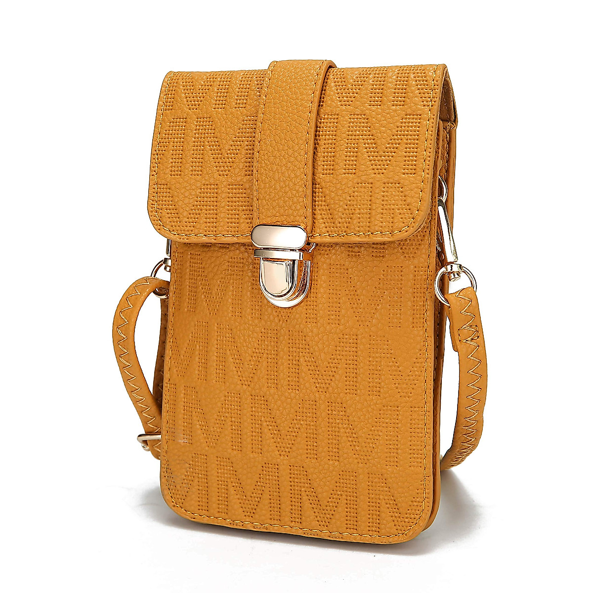 MKF Small Crossbody Cell Phone Purse Wallet for Women – PU Leather Cellphone Bag – Case with Shoulder Strap