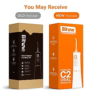 Bitvae Water Dental flosser for Teeth, Cordless Water Teeth Cleaner Picks, IPX7 Waterproof Water Flosser, 3 Modes 6 Jet Tips, USB Rechargeable Water Dental Picks for Cleaning (Black)