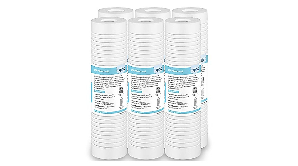 Grooved 5 Micron Whole House Water Filter Cartridge – Long-Lasting ...