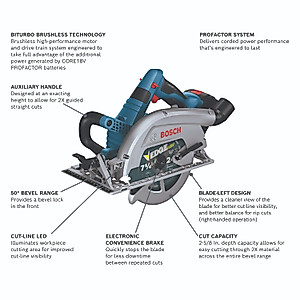 Bosch GKS18V-26LB14 PROFACTOR 18V Strong Arm 7-1/4 In. Blade Left Circular Saw