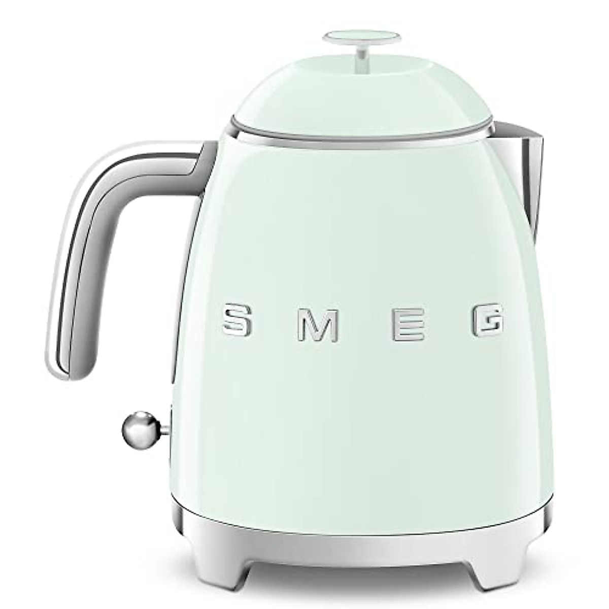 SMEG Mini 50's Retro Style 3 Cup Electric Kettle with Double Wall Anti Slip Base and Water Level Indicator (Pastel Green)