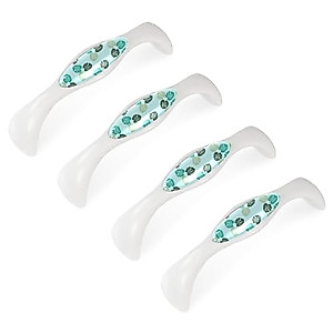 Pull Handle Fence Handle Long Cabinet Handles for Interior, Closet, Drawer, Outdoor, Garage, Leaves Simple