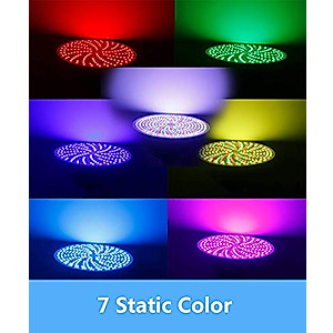 MOSELNY 120V Pool Led Bulb for Inground Swimming Pool 40W Color Changing Led Pool Light with Remote Control Super Bright LED RGB Pool Bulb for Pentair & Hayward Light Fixture E26 Base