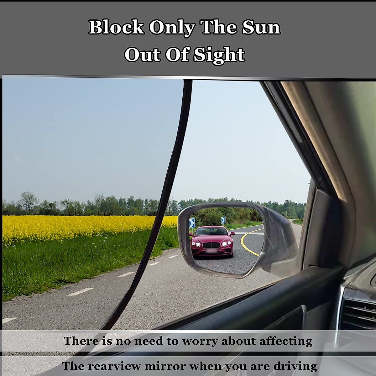 2PCS Universal Car Window Sun Shade, 17.3×14.2 Inch for Car Side Window Sun Glare, Sun and Glare Protection for Your Child, Blocks 99% of Harmful UV Rays