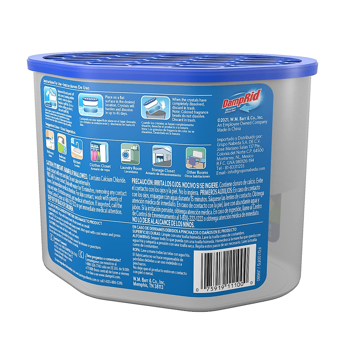 DampRid Fresh Scent Disposable Moisture Absorber, 10.5 oz., 3 Pack – Attracts & Traps Excess Moisture, Eliminates Musty Odors, Creates Fresher, Cleaner Air, White