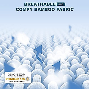 Twin XL Mattress Topper, Mattress Topper Twin Extra Long, Ferlizer 4 Inch Memory Foam Mattress Topper Twin XL for College Dorm with Removable Bamboo Cover and Straps