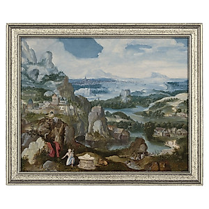 Museum Collection Piccadilly Artist Vintage Picture Frames - 16x20 Silver - Single Frame for 1/2" Canvas, Paper and Panels, Museum Quality Wooden Antique Frame, Does not Include Glass or Backing