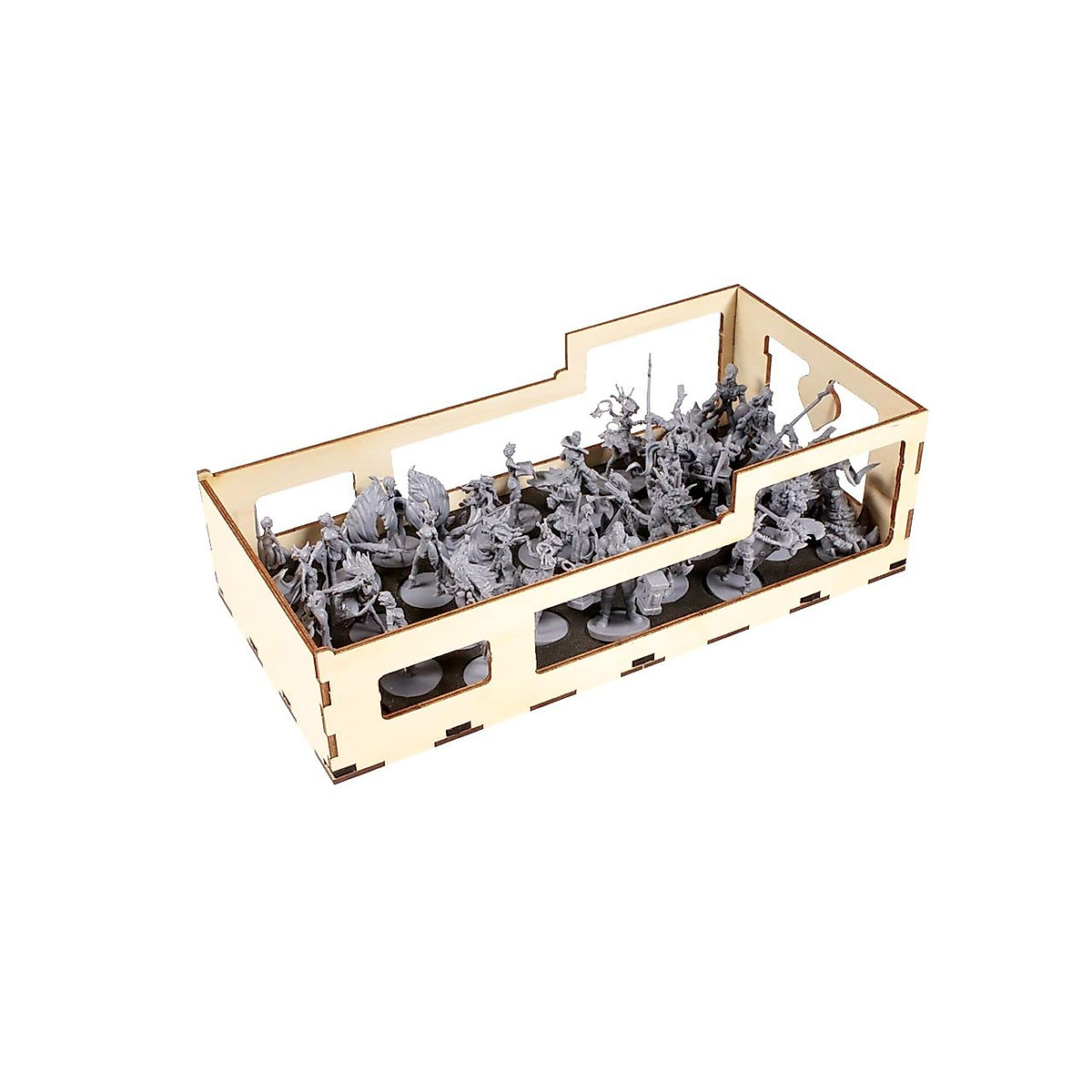 The Broken Token Game Organizer Compatible with Middara: Unintentional Malum - Act 1 - Wooden Game Organizing Box with Multiple Trays