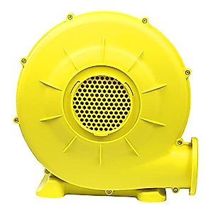 Bounce House Blower, 0.6 HP 450 Watt air Blower for About 11 ft x11 ft Inflatables Bouncy Castle Slide House Jumper (Yellow)