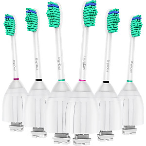 Brightdeal Replacement Brush Heads Compatible with Philips Sonicare Toothbrush Essence Xtreme Elite and Advance HX7022/66, 6-Pack