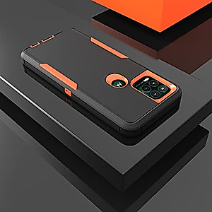 Vinve for Moto G Stylus 5G Case, [Military Grade] Shockproof Hybrid Rugged Bumper Protective Cover (Black/Orange)