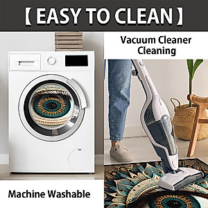 Evil Eye Half Round Doormat Boho Eye Semi Circle Area Rug Non Slip Indoor Outdoor Entrance Half Moon Rug Absorbent Durable Washable Front Floor Mat for Kitchen Bedroom Patio Fireplace Eye Pad