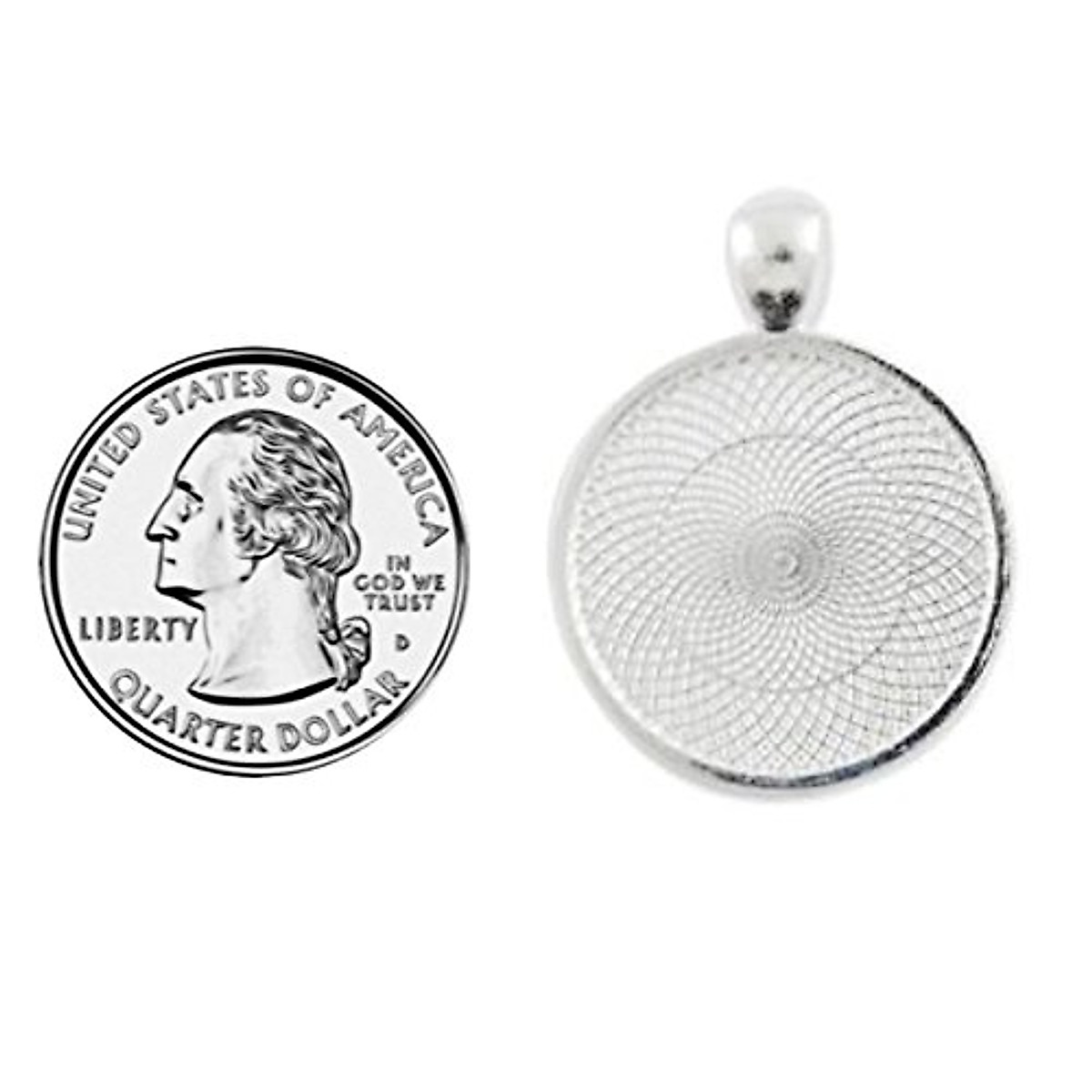 Dream SMP L'Manberg Flag 1 inch Silver Plated Pendant Necklace or Keychain