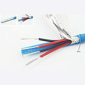 Youkamoo 6.35mm to 4 Pin XLR Female Balanced Silver Plated Audio Headphone Adapter Cable 6.35mm Male