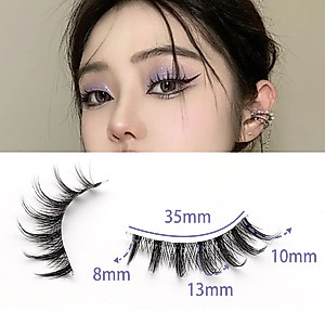 Veleasha Lashes 5D Faux Mink Lashes 100% Handmade Luxurious Fake Eyelashes Lightweight Fluffy False Eyelashes 5 Pairs Pack (009)