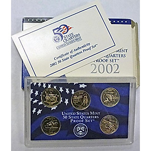 2002 S Statehood Quarters Proof Set Original Mint