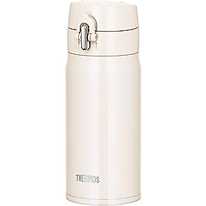 Thermos JOH-350 WBE Water Bottle, Vacuum Insulated Travel Mug, 11.8 fl oz (350 ml), White Beige