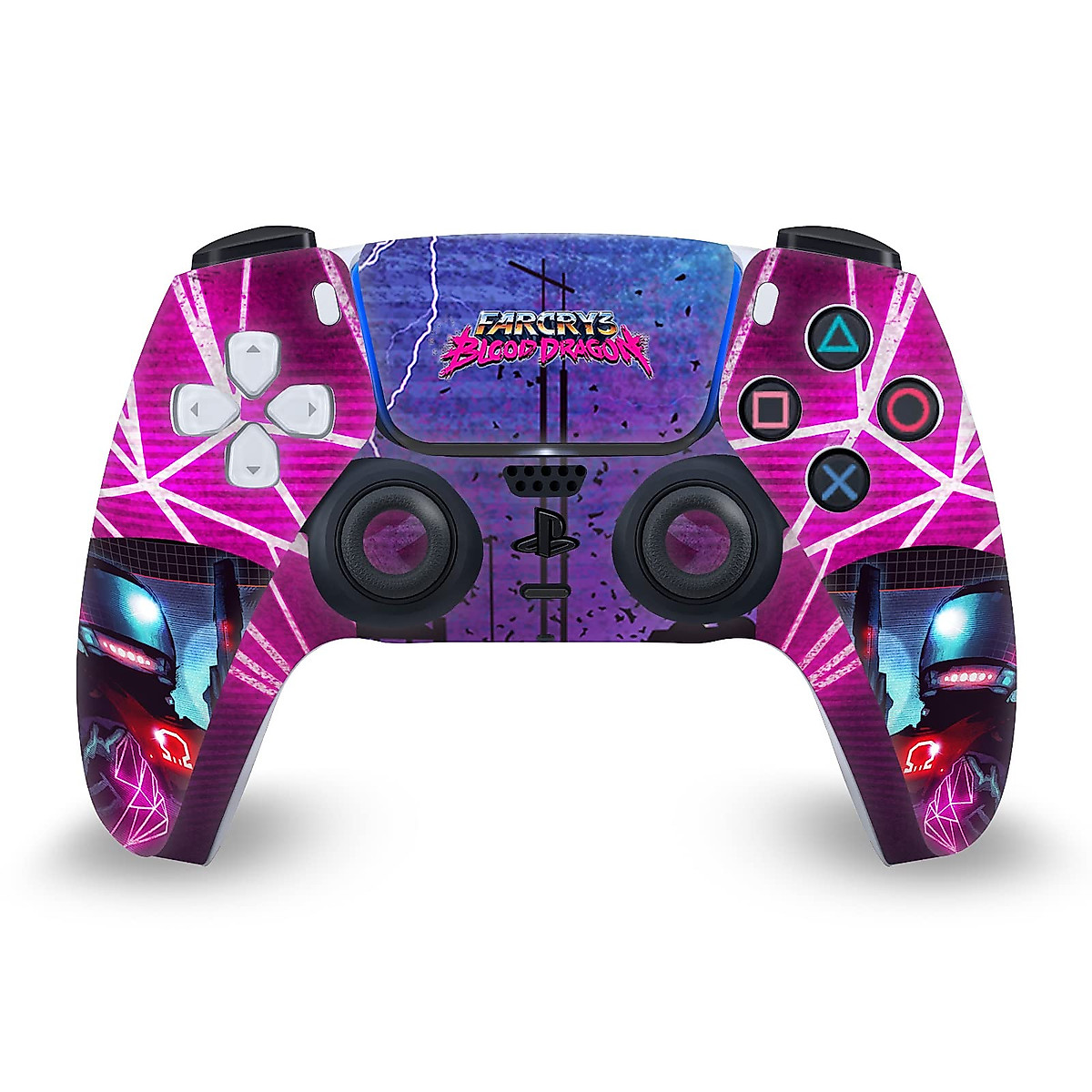 Head Case Designs Officially Licensed Far Cry 3 Blood Dragon Key Art Omega Vinyl Faceplate Sticker Gaming Skin Decal Compatible With Sony PlayStation 5 PS5 Disc Edition Console & DualSense Controller