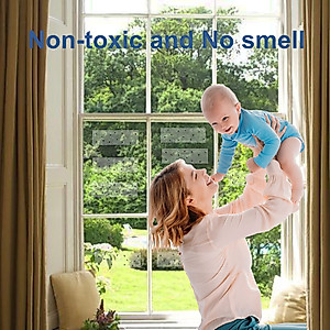 Window Fly Traps Indoor Clear 50 Pack, Sticky Indoor House Fly Trap Catcher Killer Paper for Home Non-Toxic and Pesticide-Free