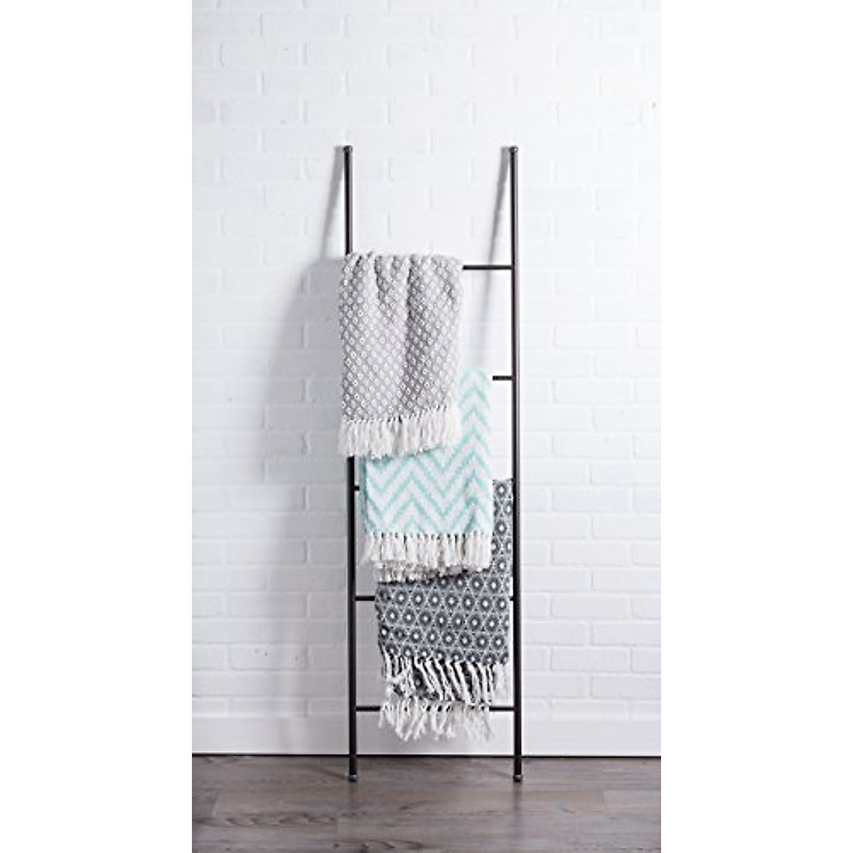 DII Global Mini Diamond Woven Throw, 50x60, Gray