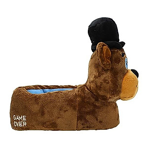 Five Nights At Freddy's 3D Freddy Head Youth Plush Slipper Socks-XL
