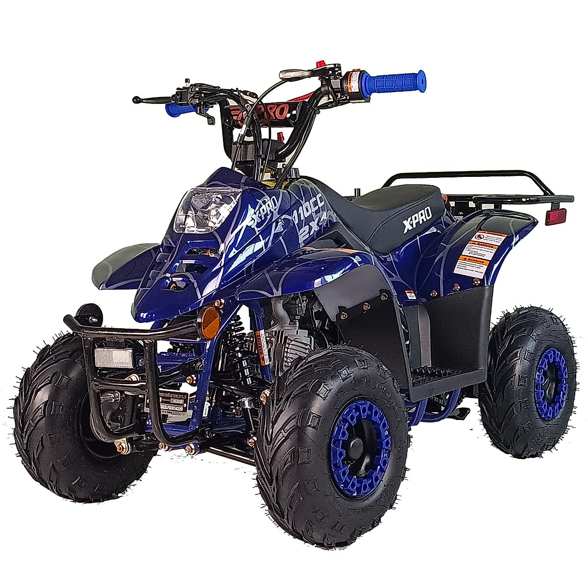 X-PRO 110cc ATV Quad ATVs Quads 110cc 4 Wheeler ATVs ATV 4 Wheelers，Spider Blue