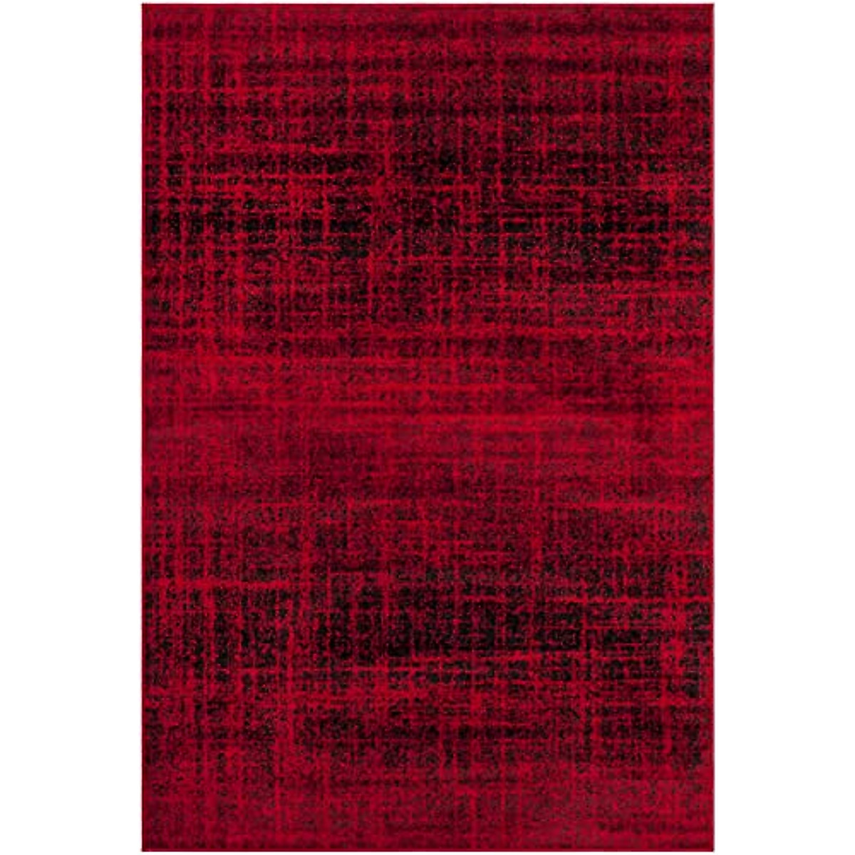 SAFAVIEH Adirondack Collection Area Rug - 5'1" x 7'6", Red & Black, Modern Abstract Design, Non-Shedding & Easy Care, Ideal for High Traffic Areas in Living Room, Bedroom (ADR116F)