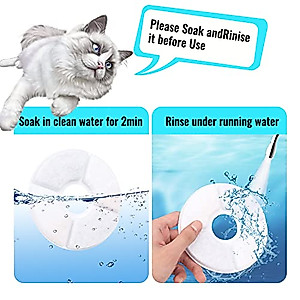 Intpro Cat Water Fountain Filter Replacement 16 Pack Automatic Flower Water Dispenser Filter Compatible With YOUTHINK ISYOUNG PEDY KOALAD HAPPYPAPA 54oz/1.6L/2L/2.4L