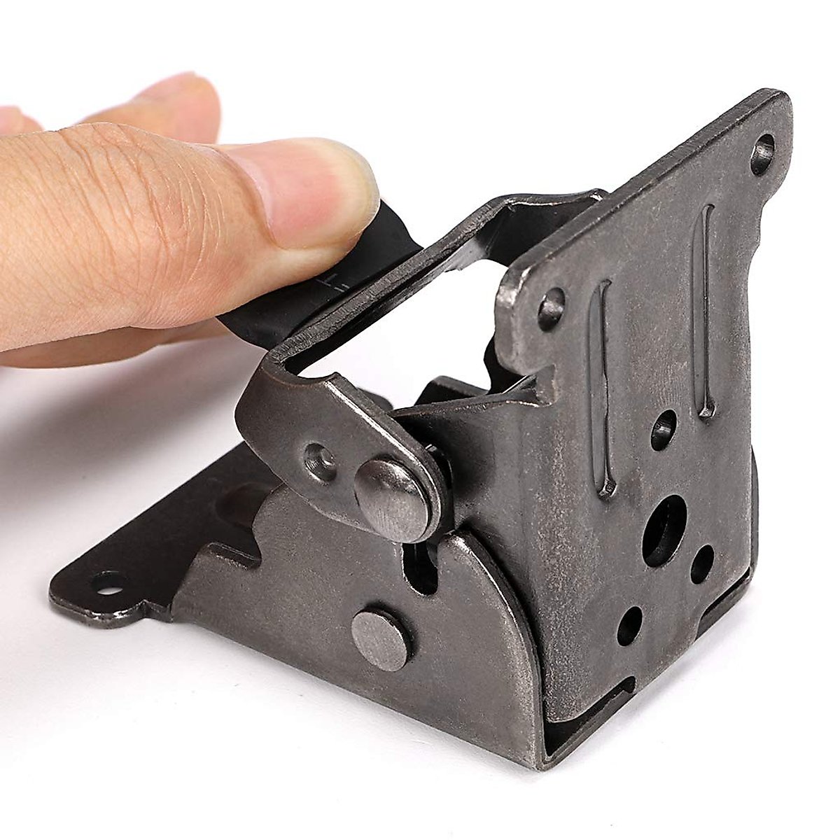 Skelang 2-Pack Folding Brackets, Lock Extension Hinge, Foldable Leg Brackets Hardware for Table, Workbench, Platform