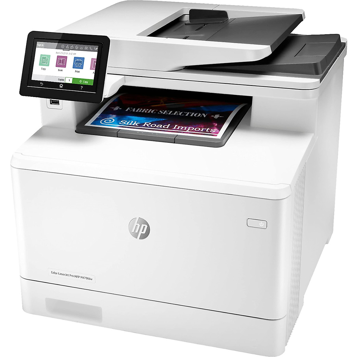 HP Color LaserJet Pro M479fdw Compact Wireless All-in-One Laser Printer, Print Scan Copy Fax, 4.3" Color Touchscreen, Auto 2-Sided Printing, WIFI, USB 2.0, 28ppm, 50-sheet, 600x600DPI, White,Durlyfish