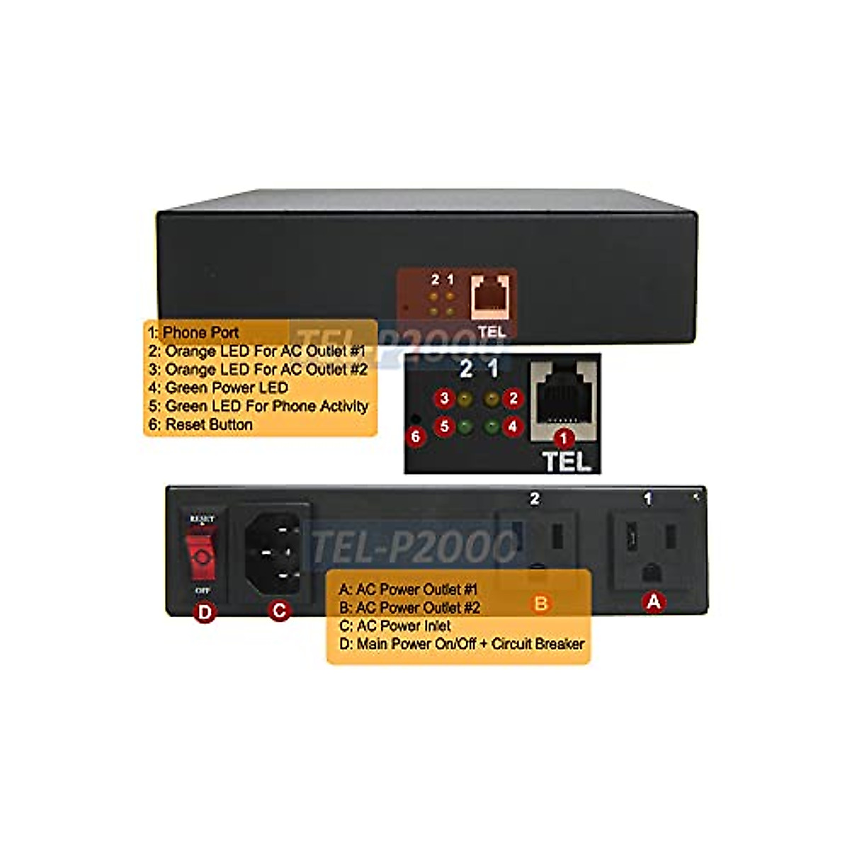 Telephone-Controlled Remote AC Outlet Power Controller