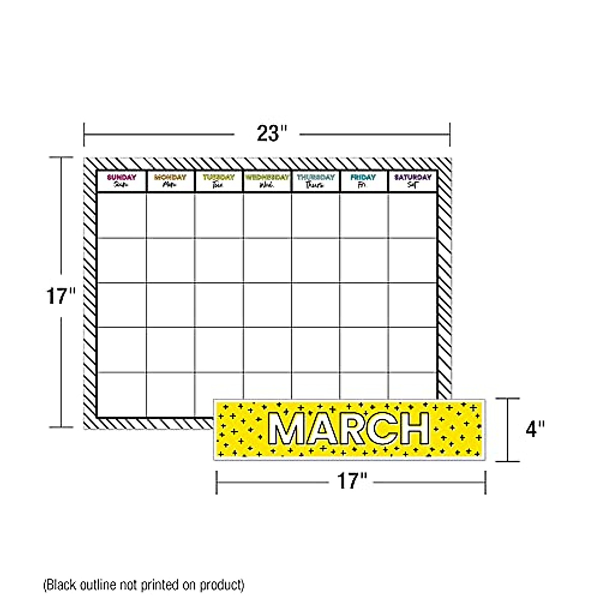 129 Pcs. Carson Dellosa Kind Vibes Calendar Bulletin Board Set, Colorful Bulletin Board Calendar Classroom Décor with Motivational Mini Posters, Numbers, Holidays and Birthdays
