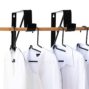 Libcflcc Tripod Shelf Storage Storage Rack Wall Storage Triangular Design Closet Rod Brackets Heavy Duty Holder Wardrobe Rod Organizer Black