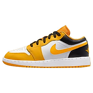 NIKE Jordan Youth Air Jordan 1 Low GS 553560 701 University Gold - Size 5.5Y, Taxi/Black-white, 5.5 Big Kid