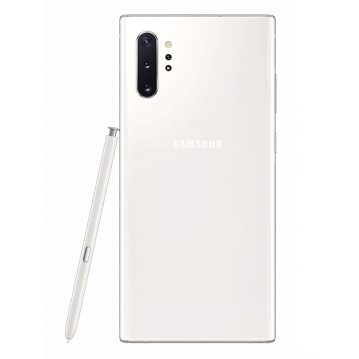 Samsung Galaxy Note 10+ Plus 4G Dual-SIM SM-N975F/DS 256GB (GSM Only, No CDMA) Factory Unlocked 4G/LTE Smartphone - International Version (Aura White) (Renewed)