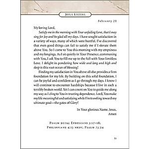 Jesus Listens: Daily Devotional Prayers of Peace, Joy, and Hope (A 365-Day Prayer Book)