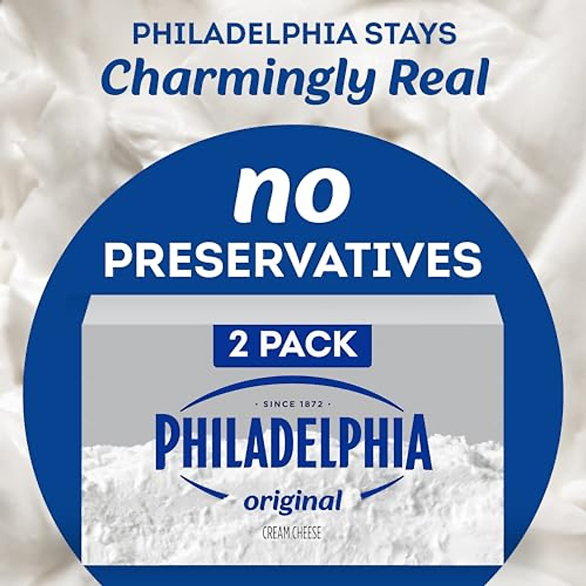 Philadelphia Original Cream Cheese, 2 ct Pack, 8 oz Brick