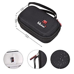 Mchoi Hard Carrying Case for Carson MicroFlip 100x-250x LED and UV Lighted Pocket Microscope, Shockproof, Waterproof, Lightweight, Dustproof, Black, Grey