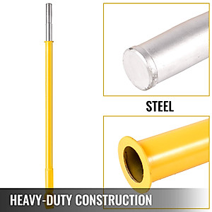 VEVOR Tire Slide Hammer Cast-Steel Bead Breaker Slide Hammer 1.5-Inch Diameter Tire Bead Breaker Slide Hammer 50-Inch Length Tire Breaker Bar Yellow, Heavy Duty Bead Breaker, for Car Truck Trailer