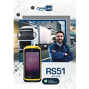 CipherLab RS51 2D Imager Android 8.1 LTE/BT/WiFi/GPS/NFC/GMS Barcode Scanner 4.7" HD Touch Screen