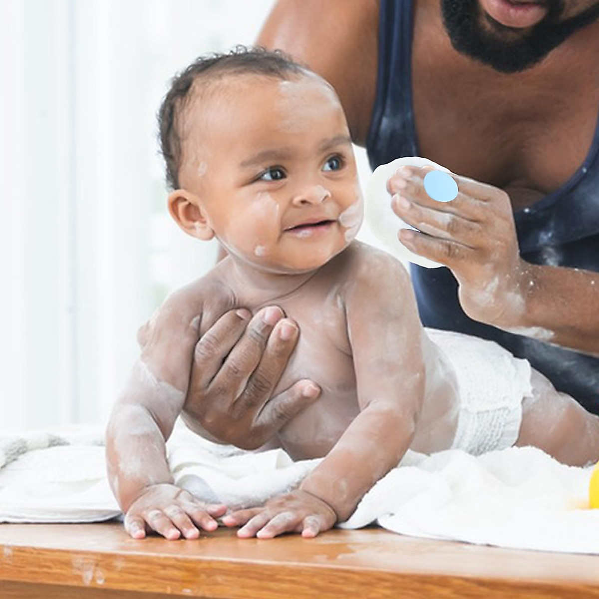 Powder Puff Body Powder Puff with Handle 4PCS