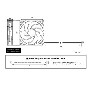 Scythe Wonder Snail 120 PWN - 2400 RPM, 120mm x 25mm Static Pressure Optimized High-Performance Computer Case Fan, Fluid Dynamic Bearing, 4-Pin Connector, Single Pack, Black